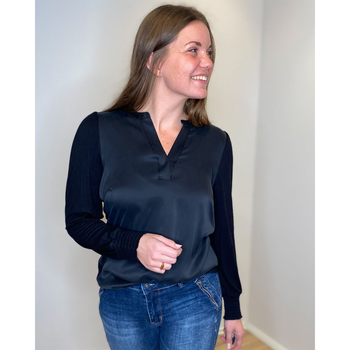 PBO - Bluse Pollipop Sort - Jydepotten.dk