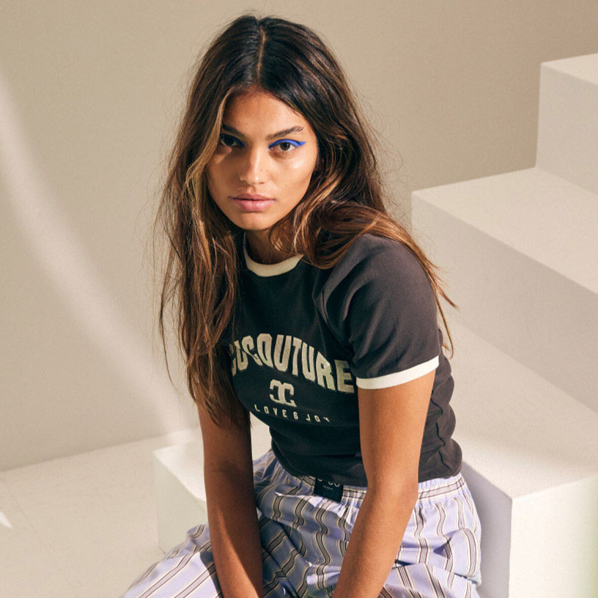 CO'COUTURE - Edge Tee T-shirt 33014 Antracit - Jydepotten.dk