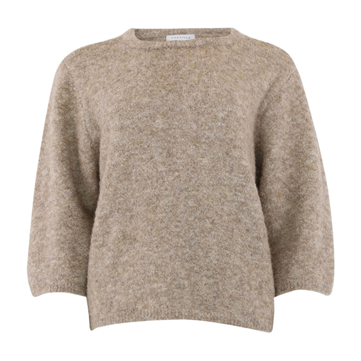 CONTINUE - Mila Solid Strik 14219 Sand - Jydepotten.dk