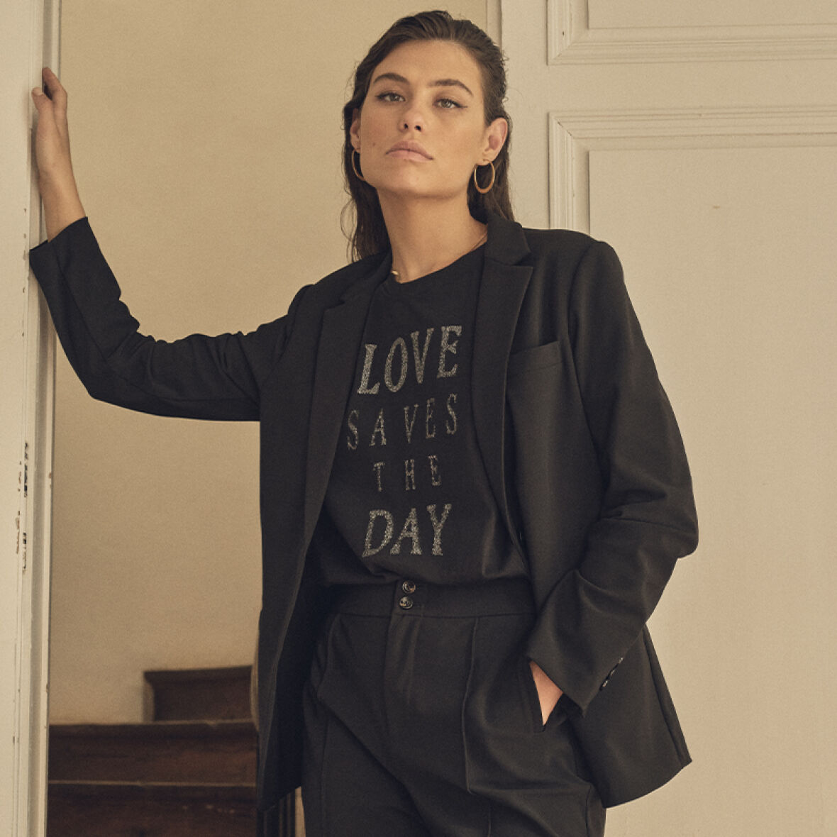 MOS MOSH - Mary Izzy Blazer 158560 Black - Jydepotten.dk