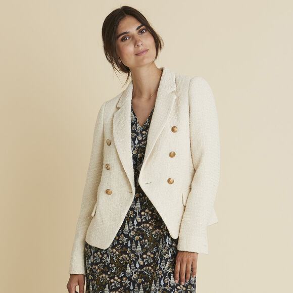 PBO - Crombie Blazer Ecru - Jydepotten.dk