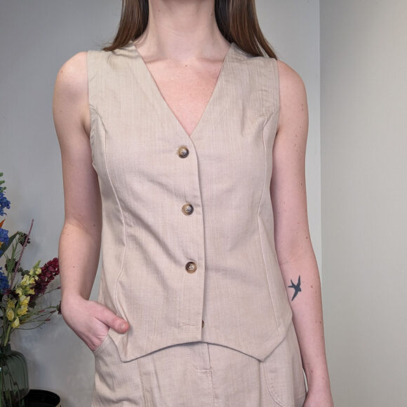 BLACK COLOUR - Box Vest Sand 40500 - Jydepotten.dk
