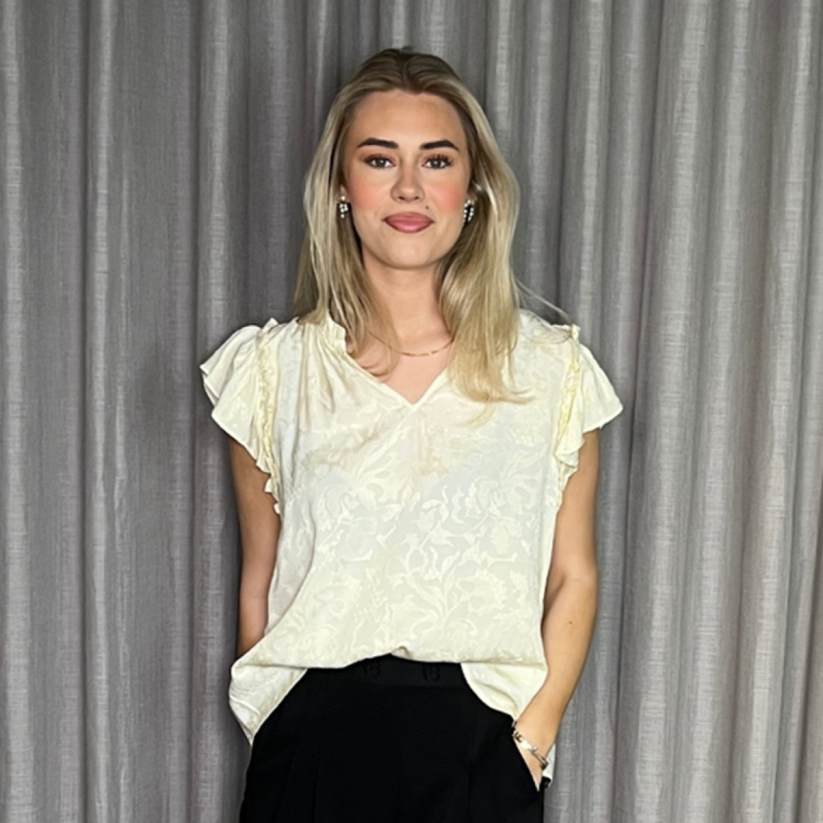 MOS MOSH - Tea bluse lemon icing 172080 - Jydepotten.dk