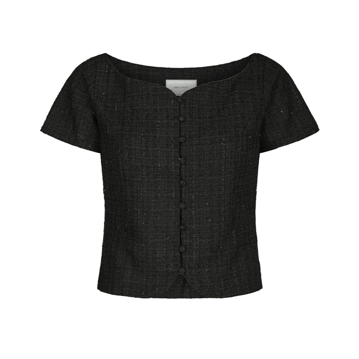 NEO NOIR - Tango boucle top 166929 black - Jydepotten.dk