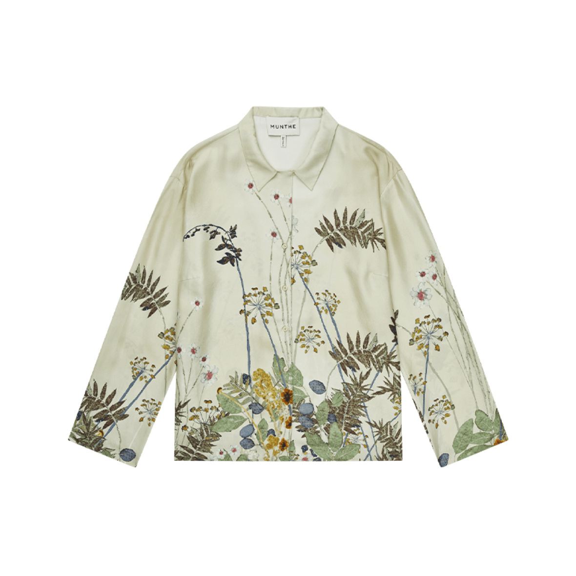 MUNTHE - Faiza bluse 154 printcreme - Jydepotten.dk