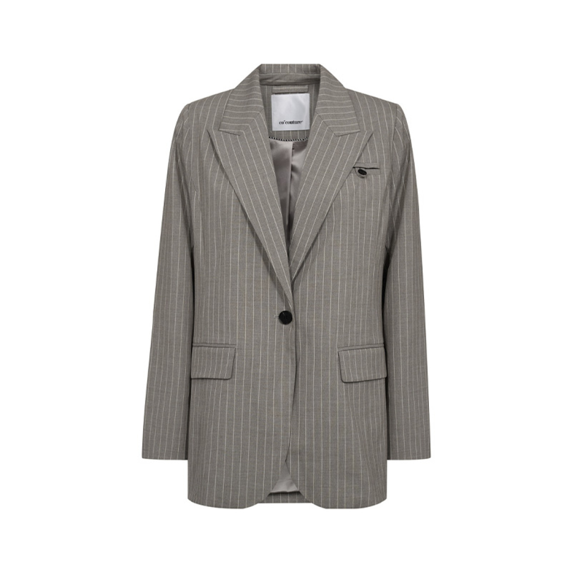CO'COUTURE - Quin pin fitted blazer mink 40007 - Jydepotten.dk